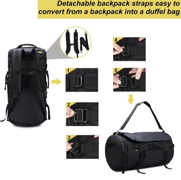 mier | Bags | Mier Large Duffel Backpack Sports Gym Bag Shoe ...